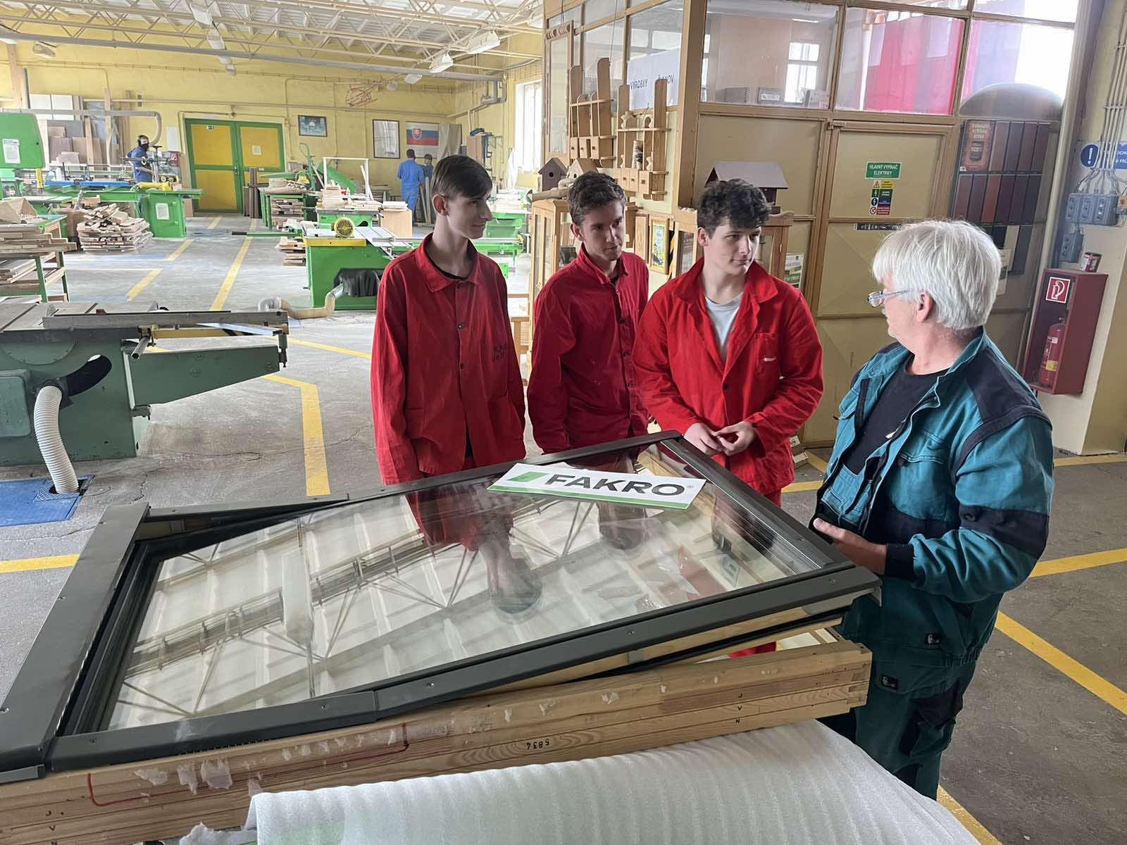 Students from Slovakia are learning under the windows of FAKRO