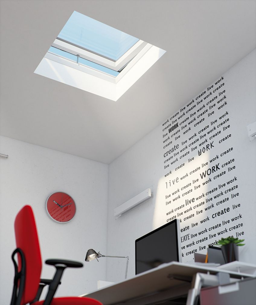 Type F flat roof window features a sleek modern look, characterised by ...