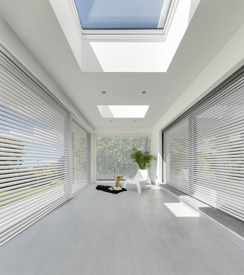Type F flat roof window features a sleek modern look, characterised by ...